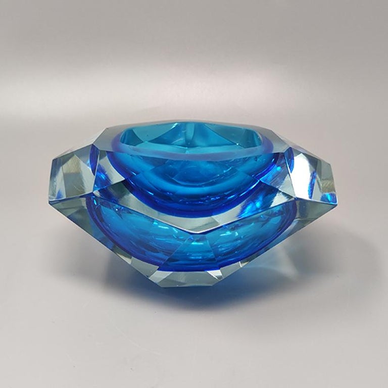 1960s Gorgeous Big Blue Bowl or Catchall Designed by Flavio Poli for ...