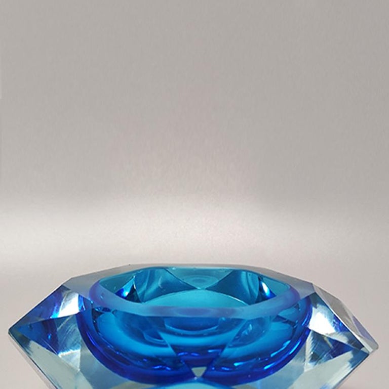 1960s Gorgeous Big Blue Bowl or Catchall Designed by Flavio Poli for ...