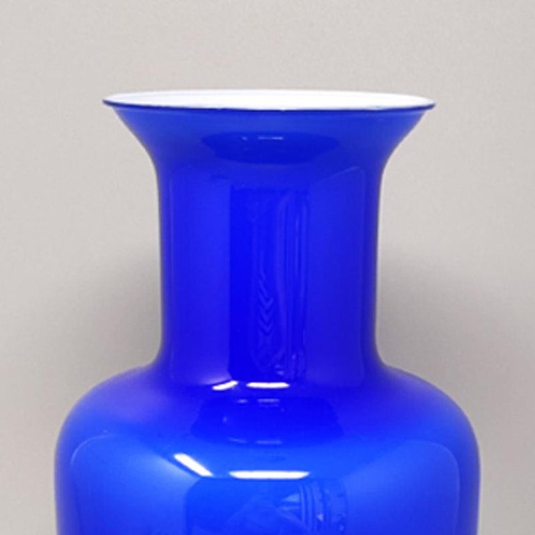 1960s Gorgeous Blue Vase by Nason in Murano Glass, Made in Italy For ...