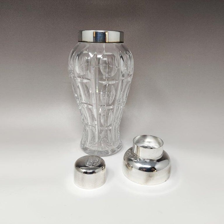 1960s Gorgeous Bohemian Cut Crystal Cocktail Shaker by Masini. Made in ...