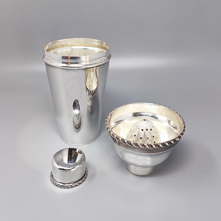 1960s Gorgeous Cocktail Shaker by Fornari in Alpacca, Made in Italy For ...