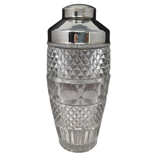 Heritage Cocktail Shaker in Crystal and Silver, in Stock For Sale at ...