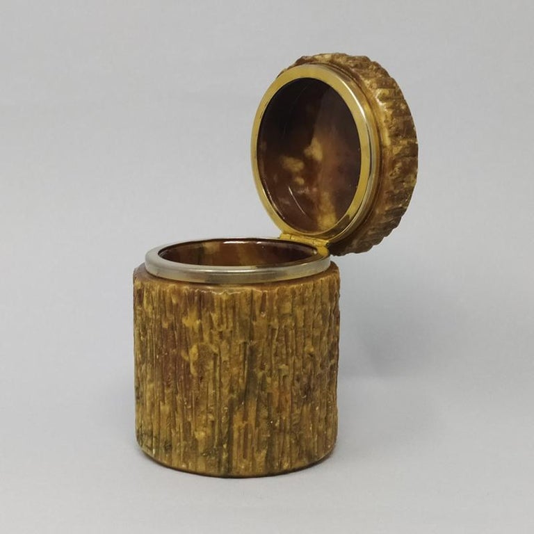 1960s Gorgeous Green and Brown Alabaster Box, Made in Italy For Sale at ...