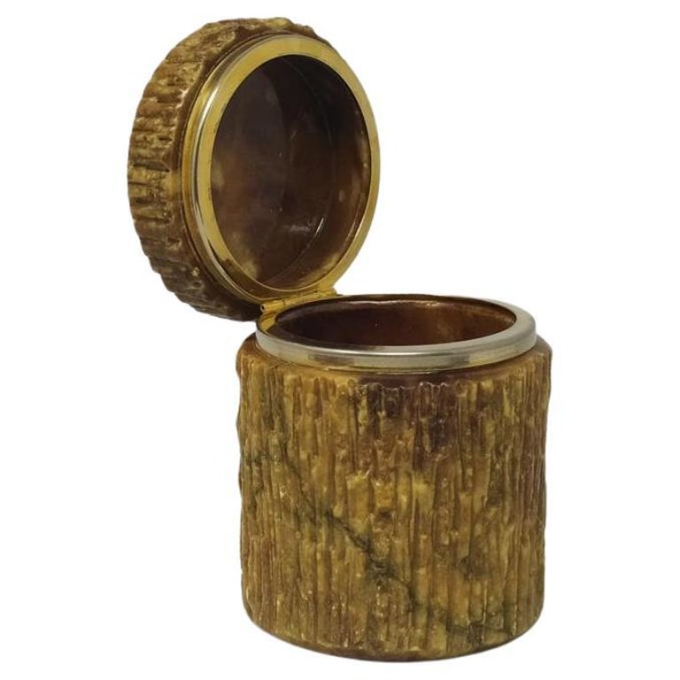 1960s Gorgeous Green and Brown Alabaster Box, Made in Italy For Sale at ...