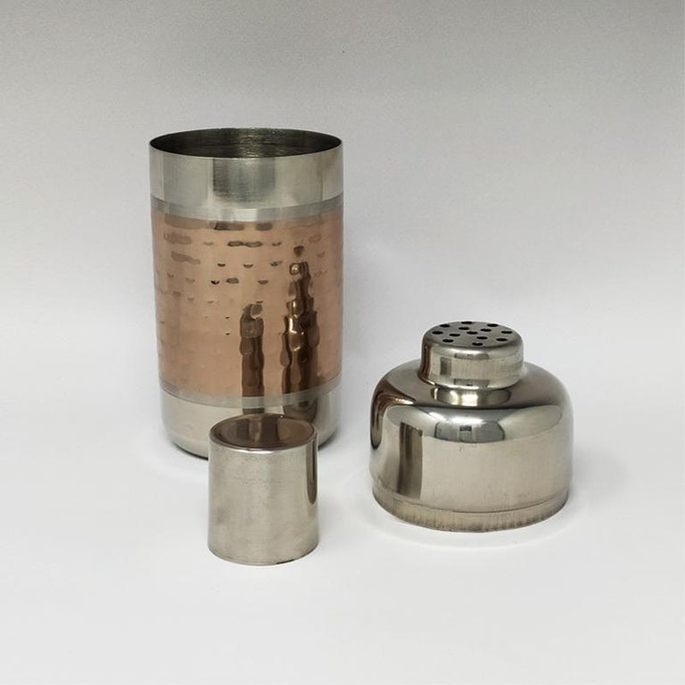 1960s Gorgeous Stainless Steel Cocktail Shaker. Made in Italy For Sale ...