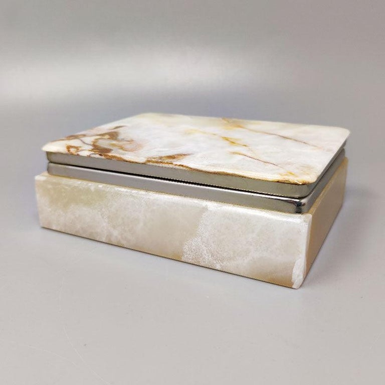 1960s Gorgeous Vintage Alabaster Box Made in Italy For Sale at 1stDibs
