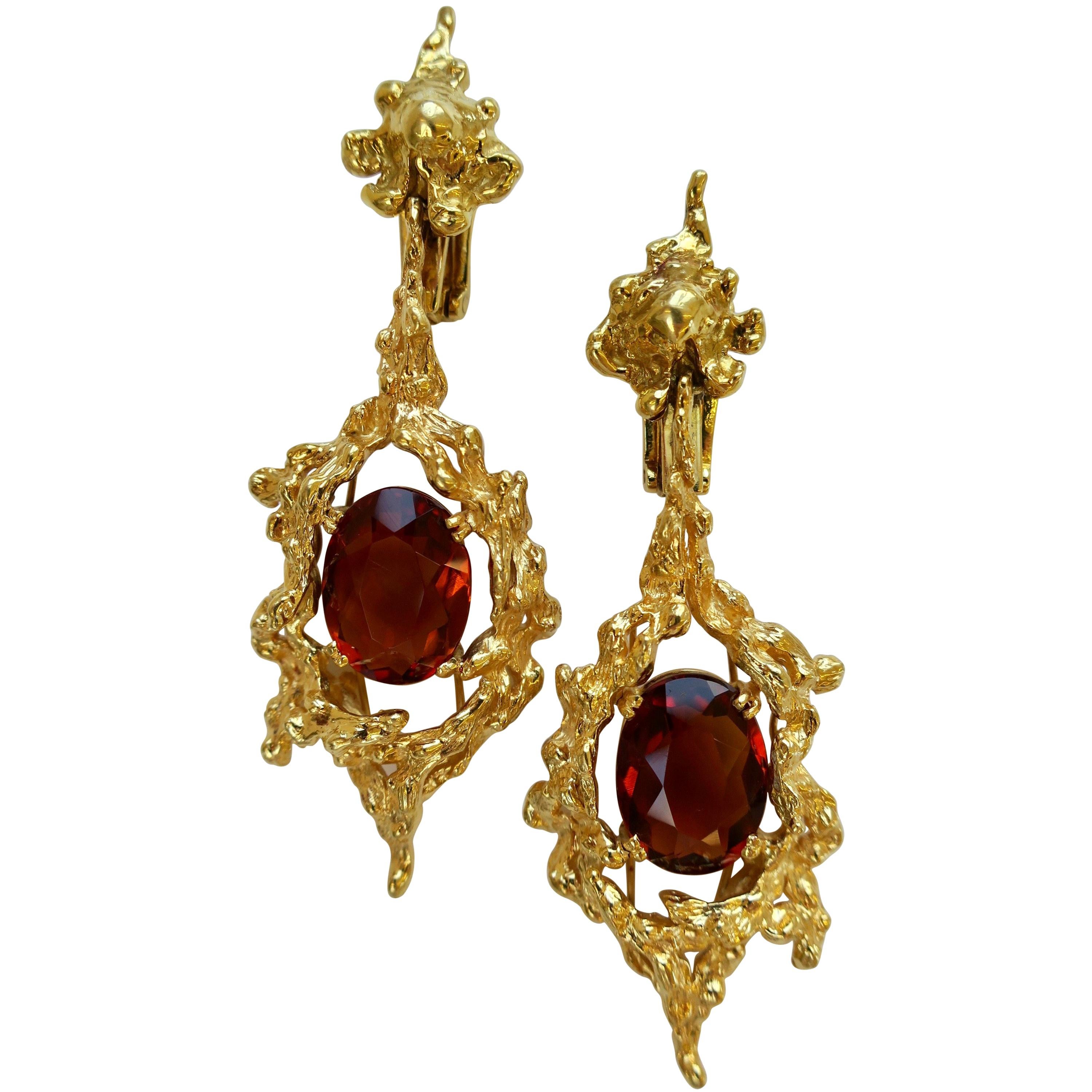 1960s H. Stern Gemstone Drop Earrings For Sale at 1stDibs