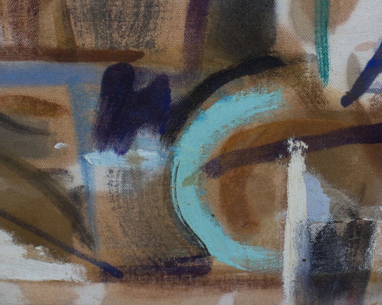 1960s Harry Hilson Signed Oil on Canvas Abstract Painting at 1stDibs ...