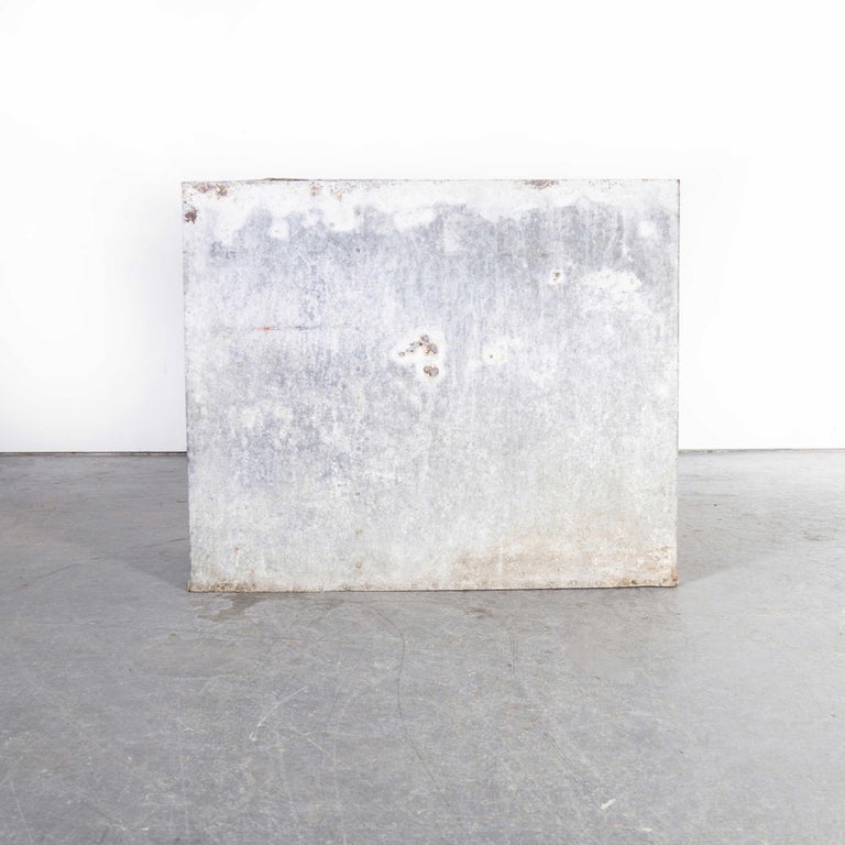 1960's Heavy Weight Rivetted Belgian Grain Bin with Handles For Sale at ...