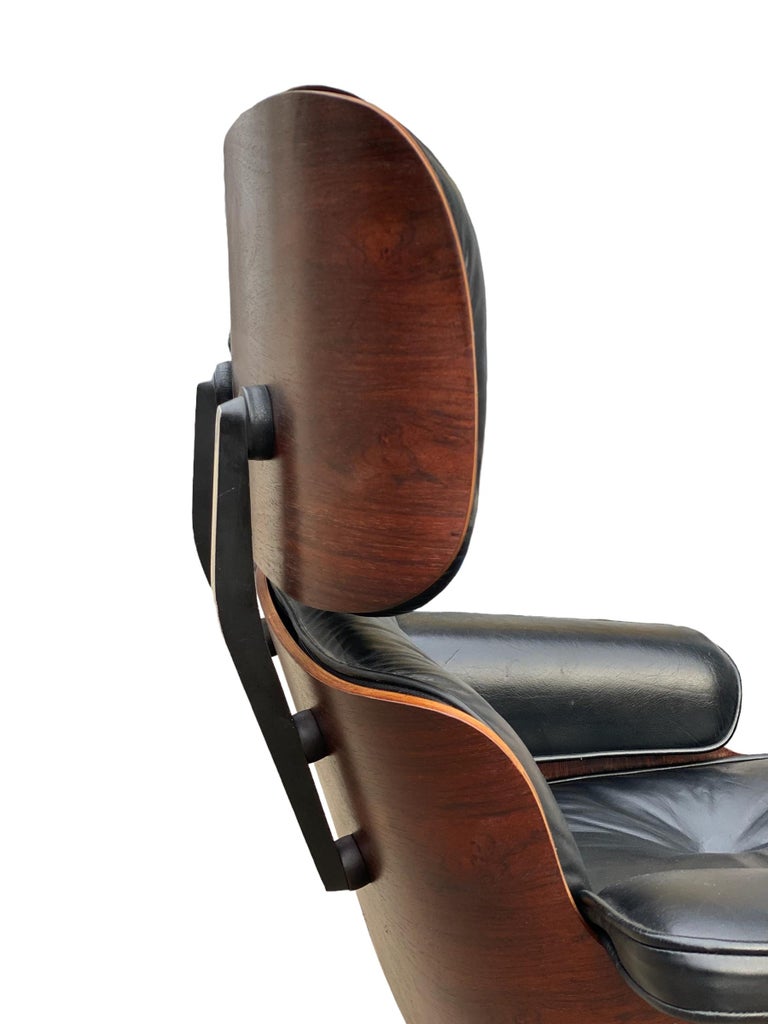 1960s Herman Miller Eames Lounge Chair and Ottoman For Sale at 1stDibs