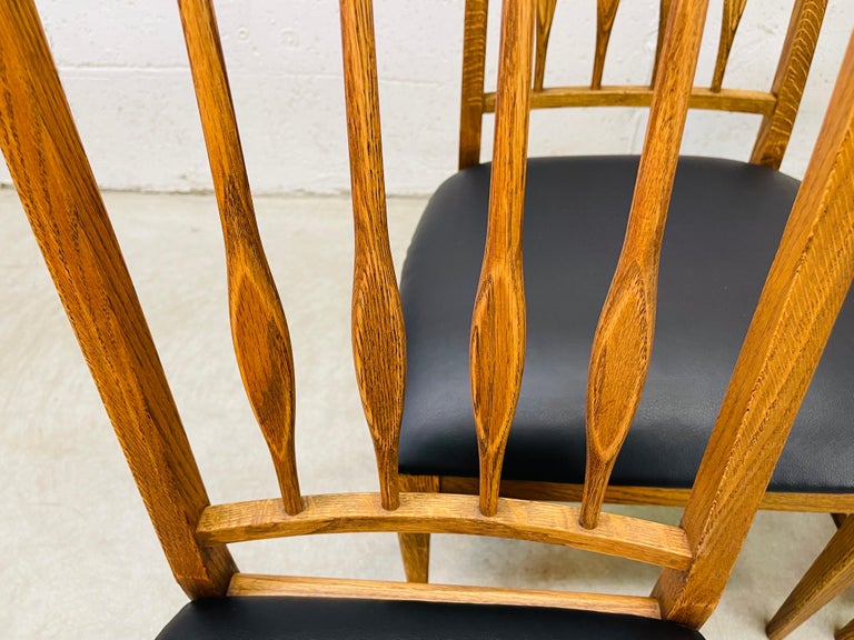 1960s High-Back Dining Chairs, Set of 4 For Sale at 1stDibs