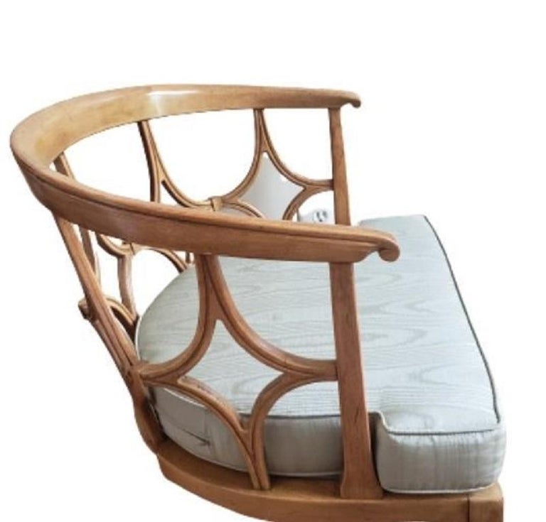 1960s Hollywood Regency Barrel Spider Back Lounge Chair For Sale at ...