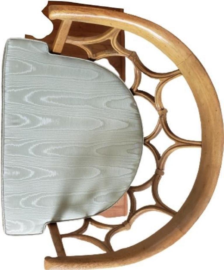 1960s Hollywood Regency Barrel Spider Back Lounge Chair For Sale at ...