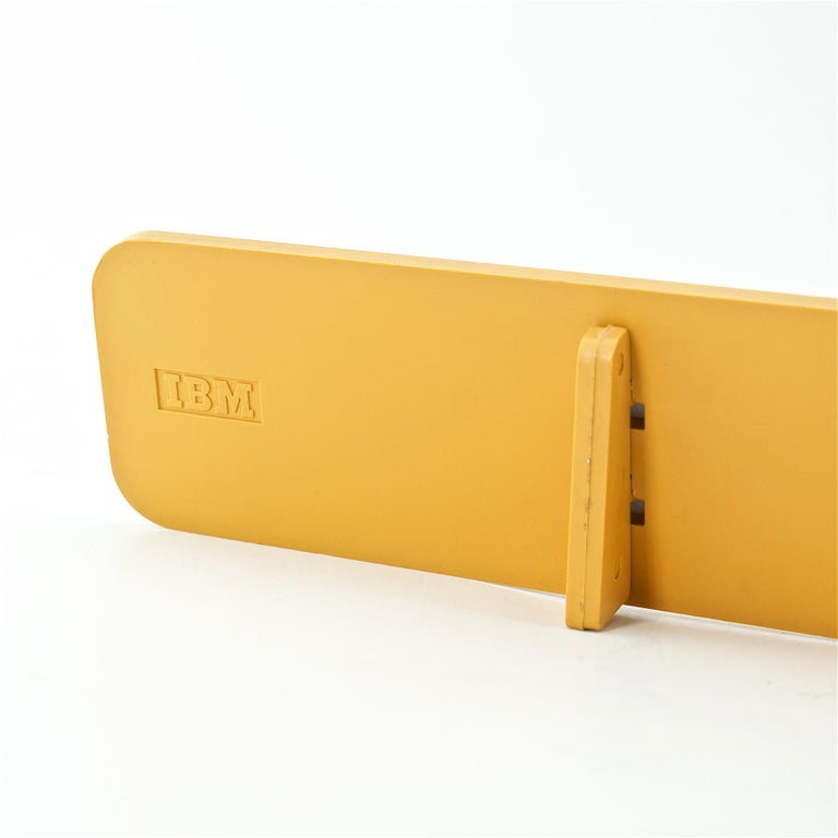 1960s IBM Yellow THINK Desk Plaque Sign Ad Man Graphic Design like Paul ...