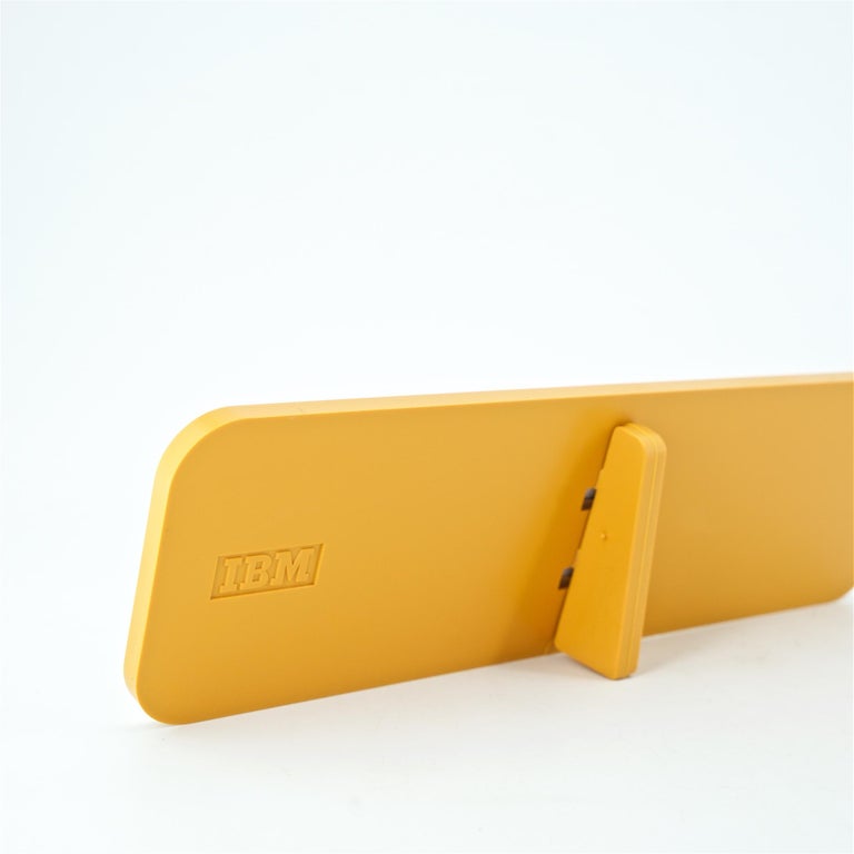 1960s IBM Yellow THINK Desk Plaque Sign Ad Man Graphic Design like Paul ...