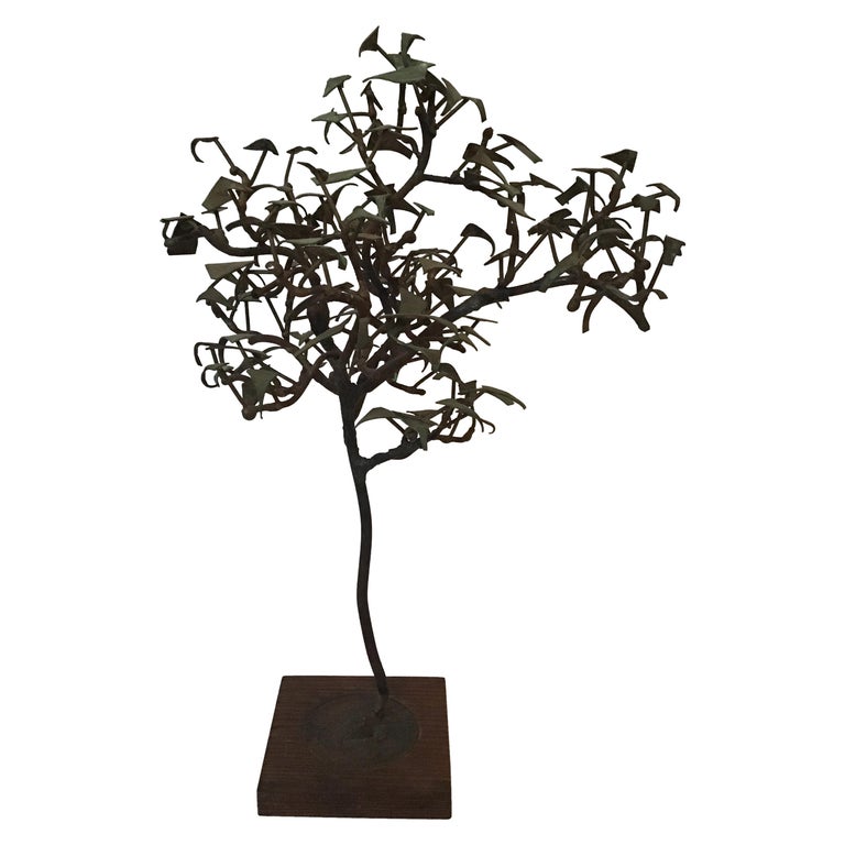 1960s Iron Tree Sculpture at 1stDibs