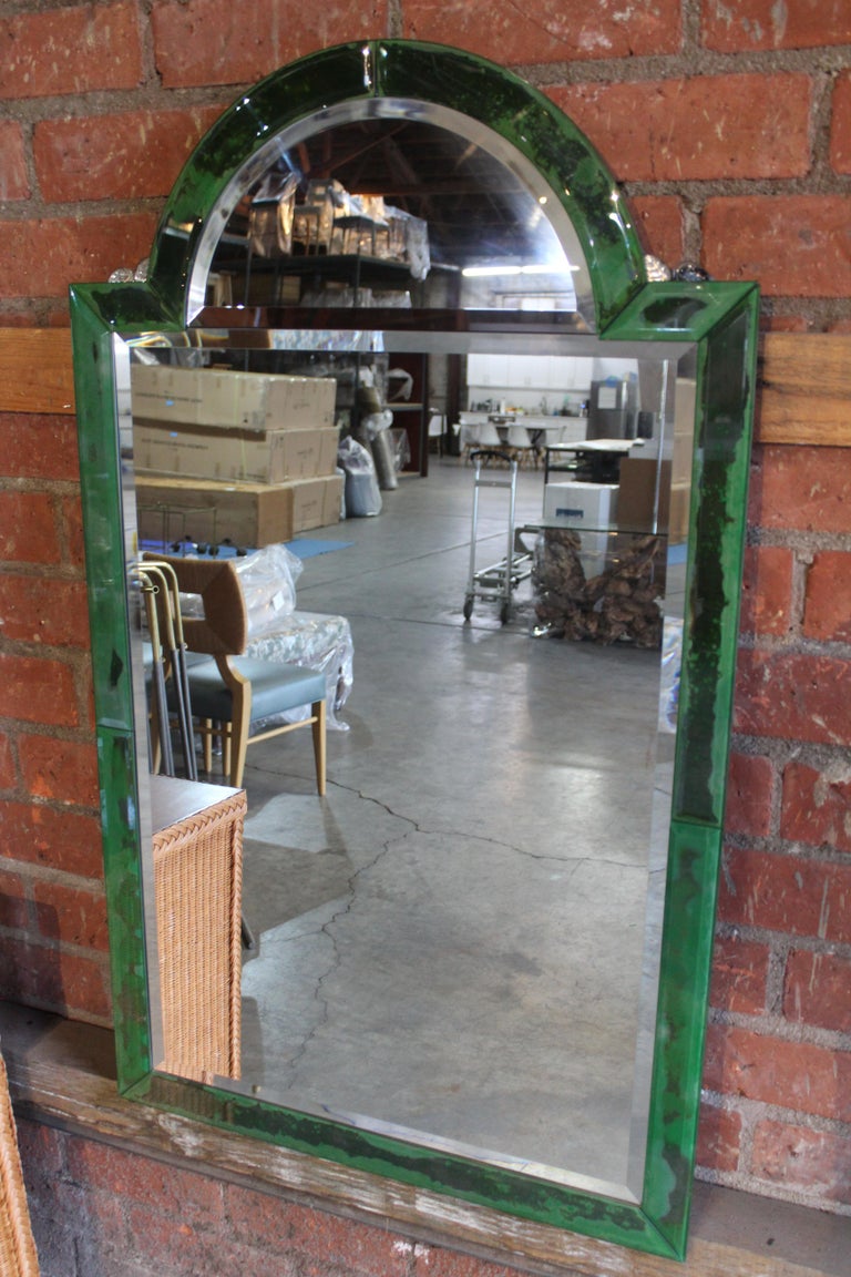 1960s, Italian Beveled Glass Mirror For Sale at 1stDibs