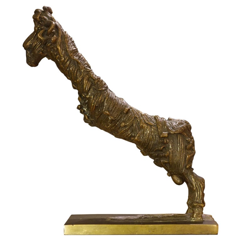 1960's Italian Bronze Ram Sculpture at 1stDibs