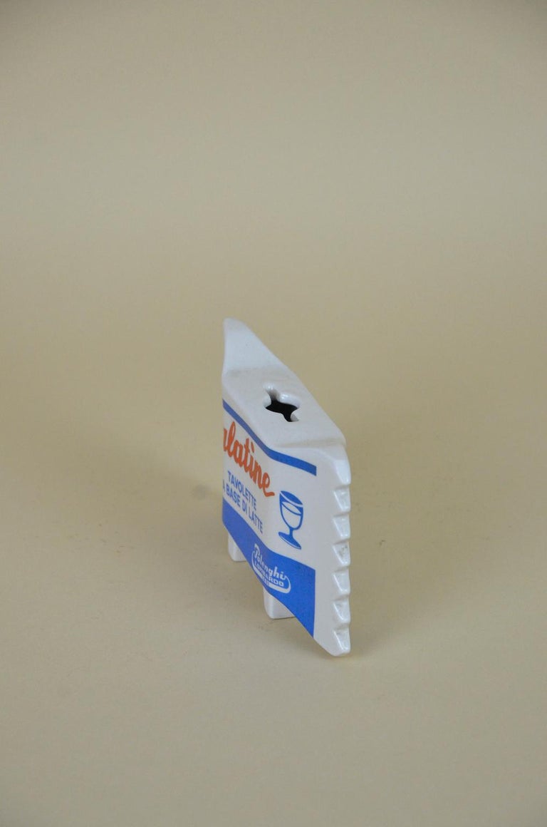 1960s Italian Ceramic Advertising Galatine Milk Candy by Polenghi ...