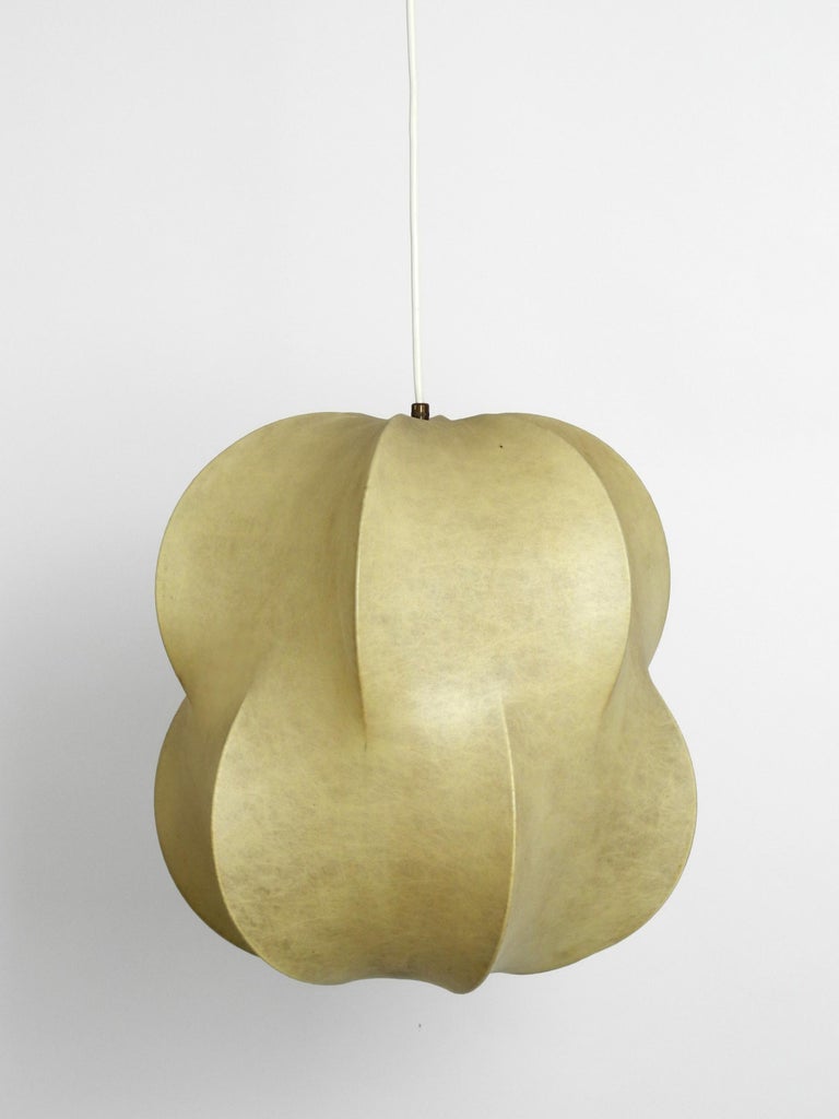 1960s Italian Cocoon Pendant Lamp in Rare Shape at 1stDibs