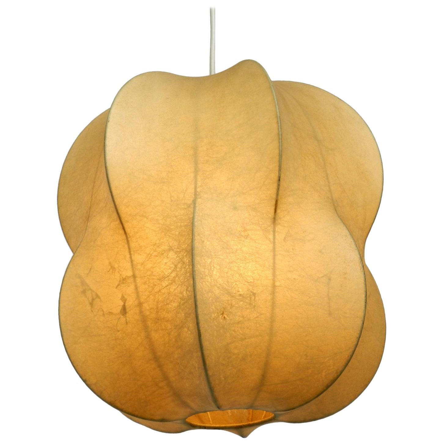 1960s Italian Cocoon Pendant Lamp in Rare Shape at 1stDibs