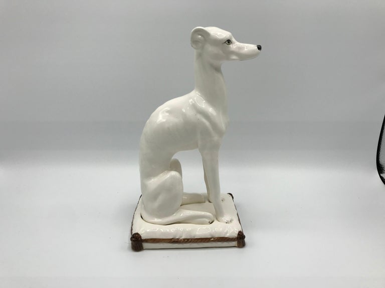 1960s Italian Greyhound Ceramic Sculpture at 1stDibs | italian ...