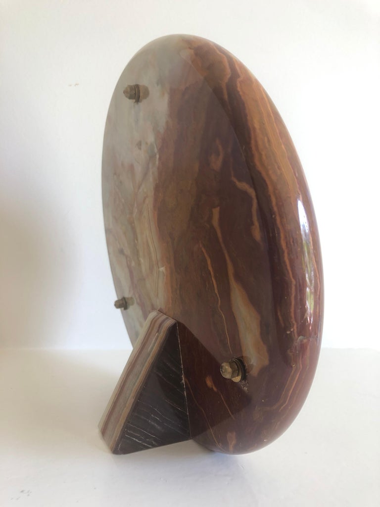 1960s Italian Onyx Round Frame For Sale at 1stdibs