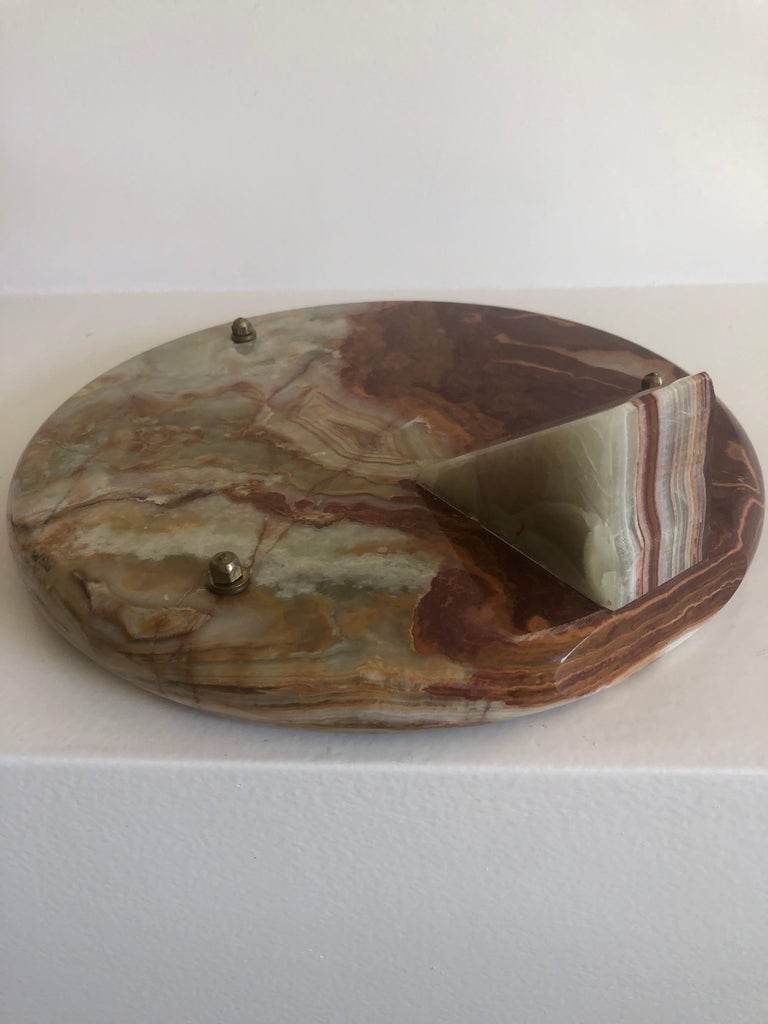 1960s Italian Onyx Round Frame For Sale at 1stdibs