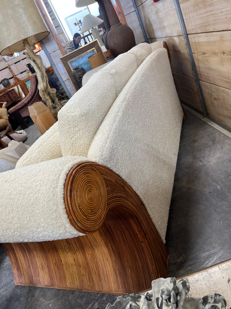 1960’s Italian Pencil Reed Sofa by Arpex For Sale at 1stDibs