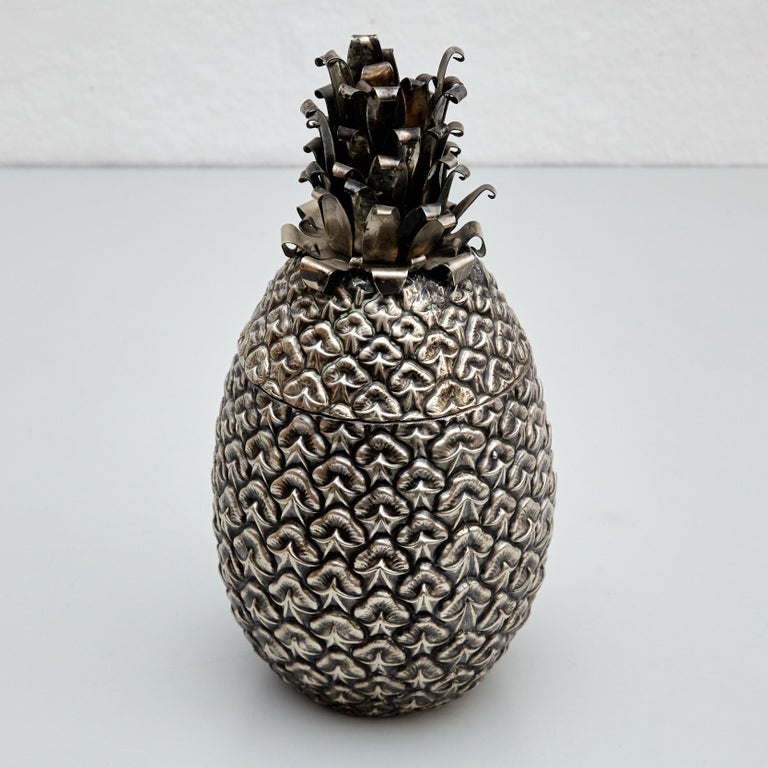 1960s Italian Pineapple Ice Bucket, Vintage Alpaca Midcentury Design ...