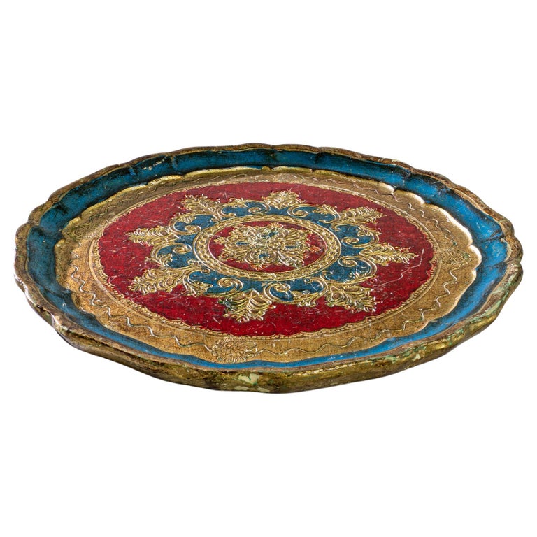 1960s Italian Wooden Tray at 1stDibs