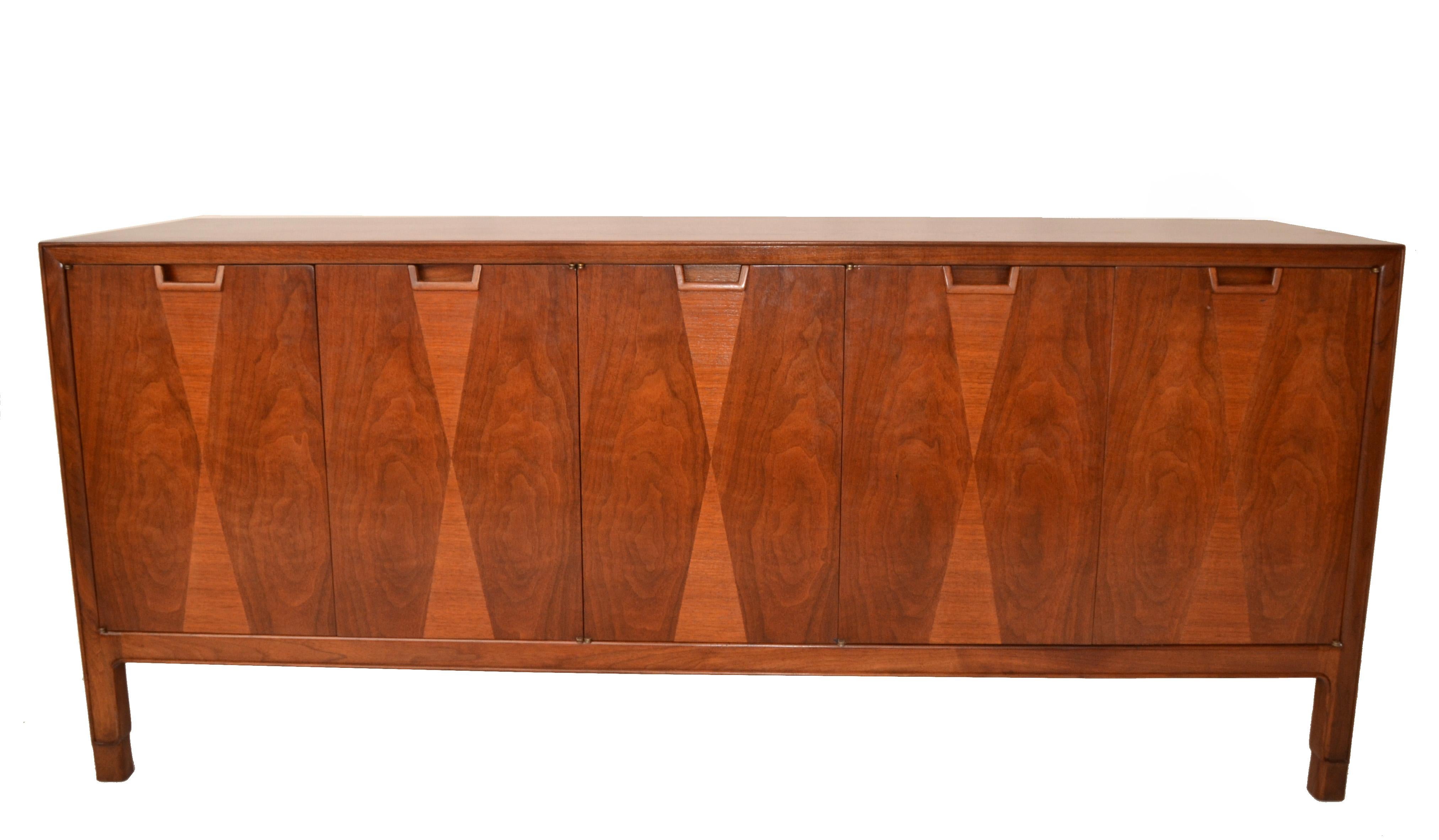 1960s John Stuart Janus Collection Walnut Mid-Century Modern Sideboard ...