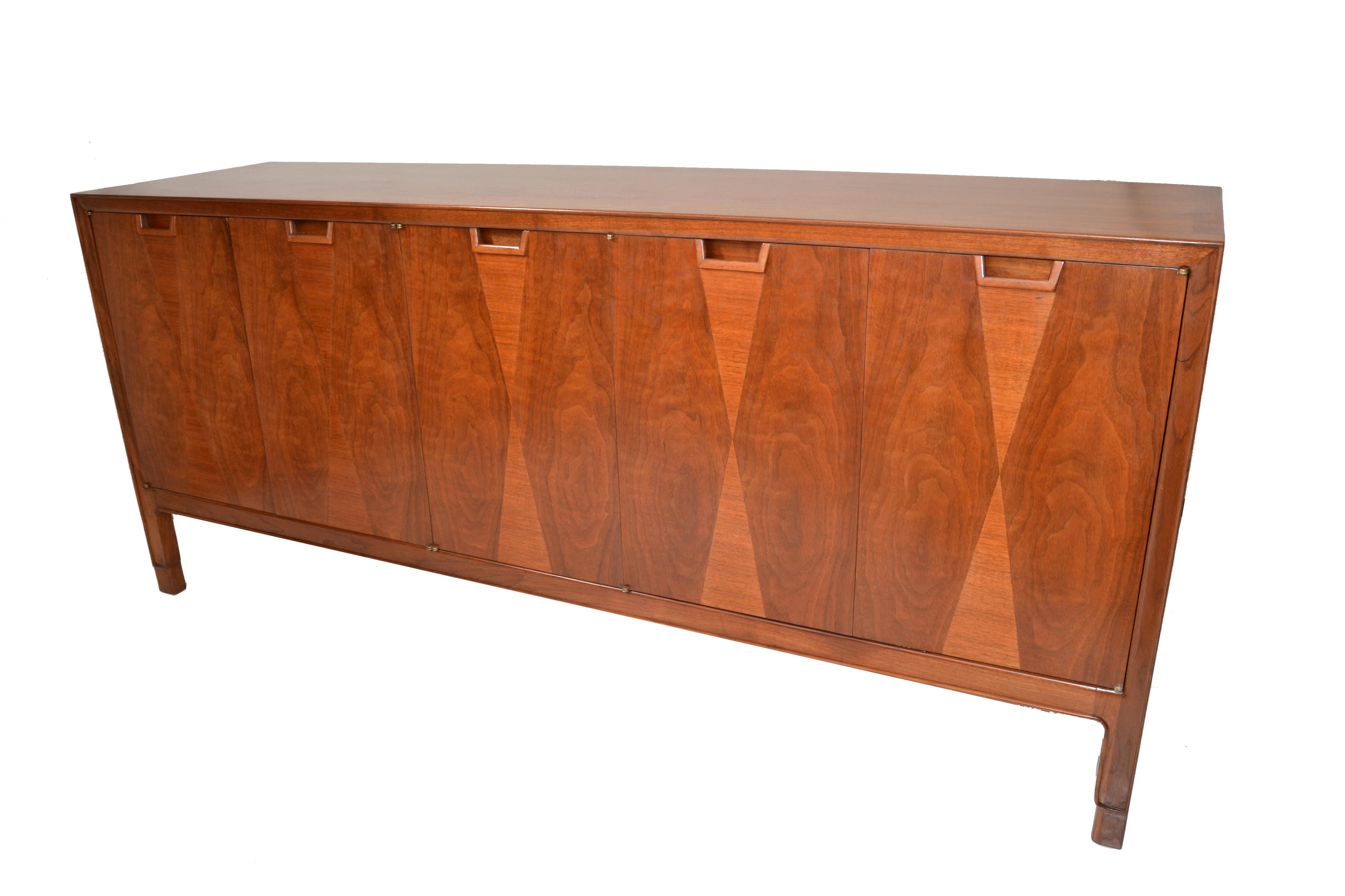 1960s John Stuart Janus Collection Walnut Mid-Century Modern Sideboard ...