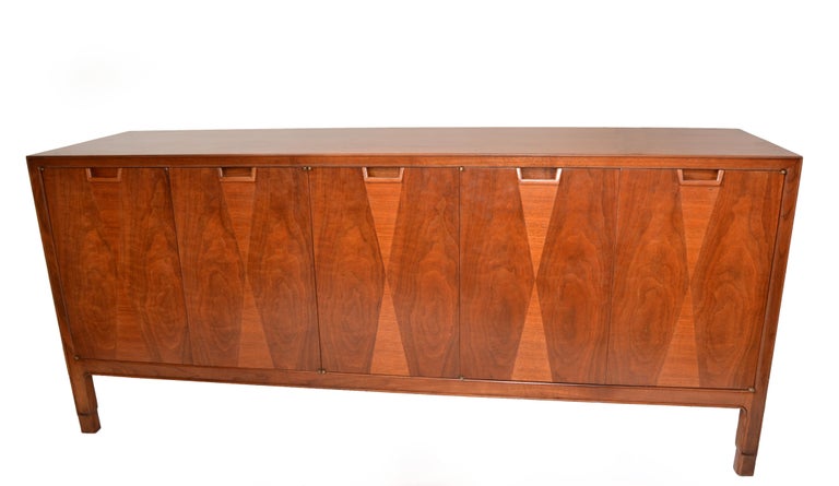 1960s John Stuart Janus Collection Walnut Mid-Century Modern Sideboard ...