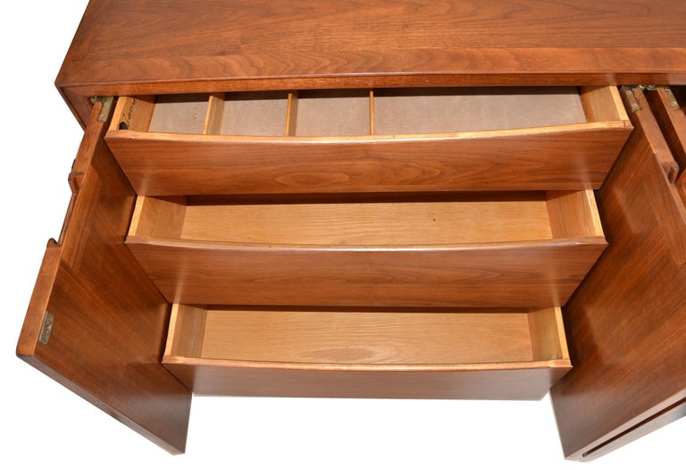 1960s John Stuart Janus Collection Walnut Mid-Century Modern Sideboard ...