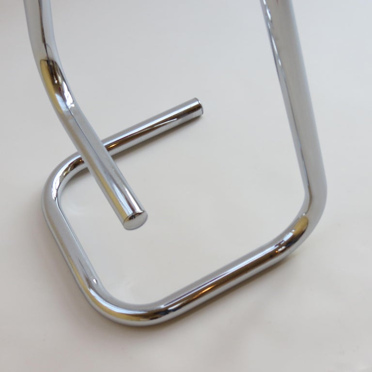 1960s K700 Red Chrome Paperclip Stool Hugh Hamilton and Philip Salmon ...