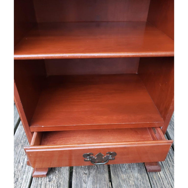 1960s Kling Furniture Solid Cherry Nightstand For Sale at 1stDibs