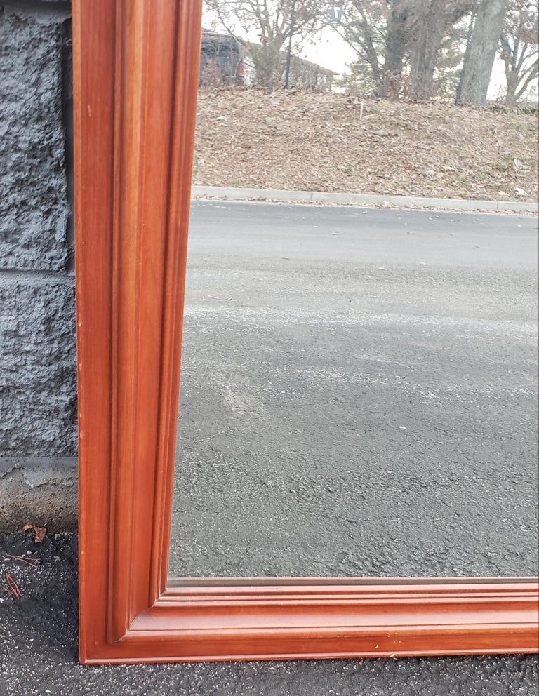 1960s Kling Furniture Solid Genuine Cherry Wall Mirror For Sale at 1stDibs