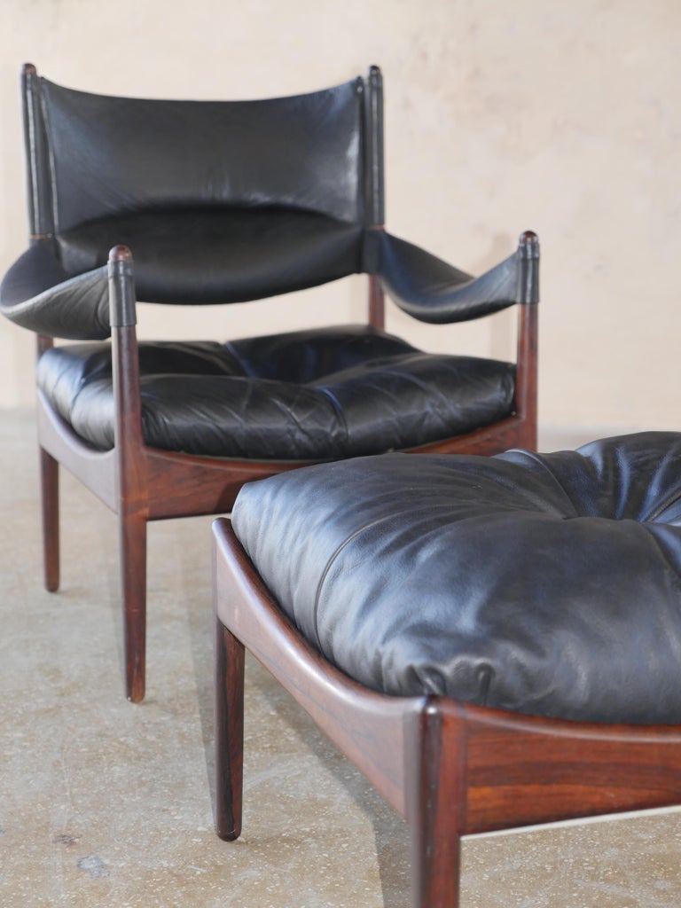 1960s Kristian Solmer Vedel Mid-Century Danish Modern Leather and ...