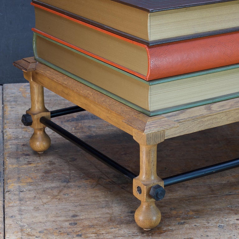 1960s Large Faux Stacked Shakespeare Book Kids Table John Dickinson for ...