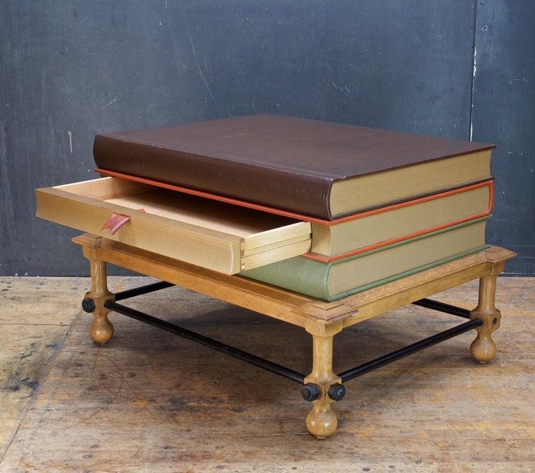 1960s Large Faux Stacked Shakespeare Book Kids Table John Dickinson for ...