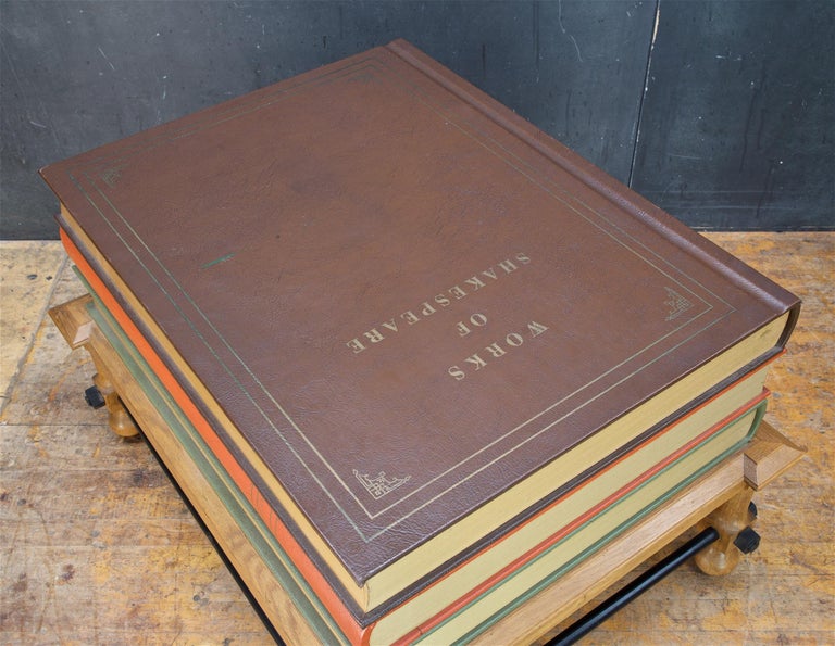 1960s Large Faux Stacked Shakespeare Book Kids Table John Dickinson for ...