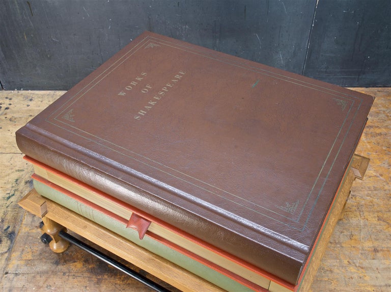 1960s Large Faux Stacked Shakespeare Book Kids Table John Dickinson for ...