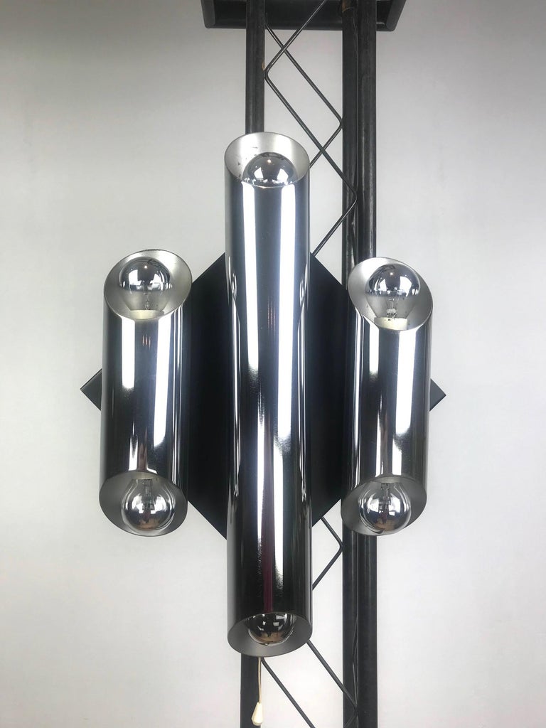 Tubular Chrome Wall Scone, Chromed Tubes Wall Light, 1960s For Sale at ...