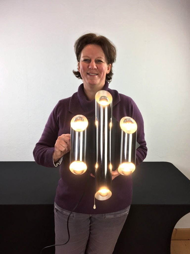 Tubular Chrome Wall Scone, Chromed Tubes Wall Light, 1960s For Sale at ...