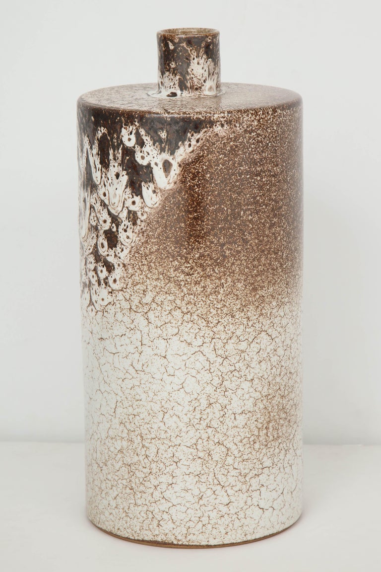 1960s Large West German Fat Lava Vase at 1stDibs