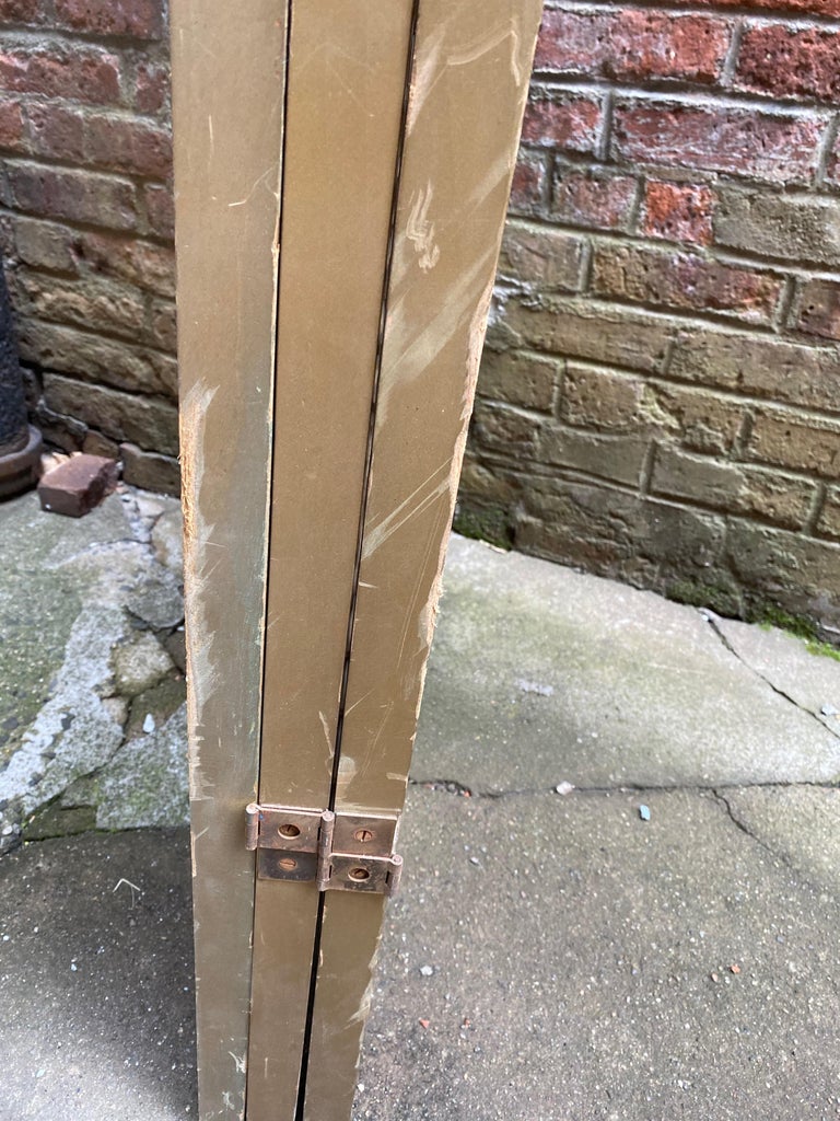 1960s Large Wood Tri Folding "Fish Scale" Screen at 1stDibs | wooden ...