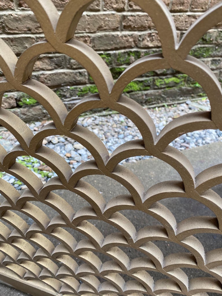 1960s Large Wood Tri Folding "Fish Scale" Screen at 1stDibs | wooden ...