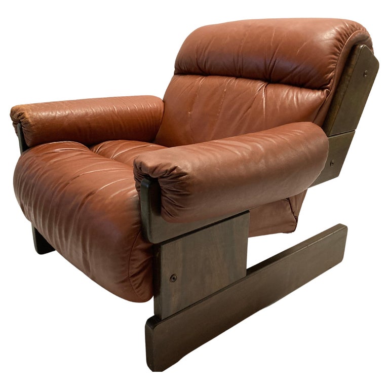 1960s Leather Armachair by Jean Gillon for Probel, Brasil For Sale at ...