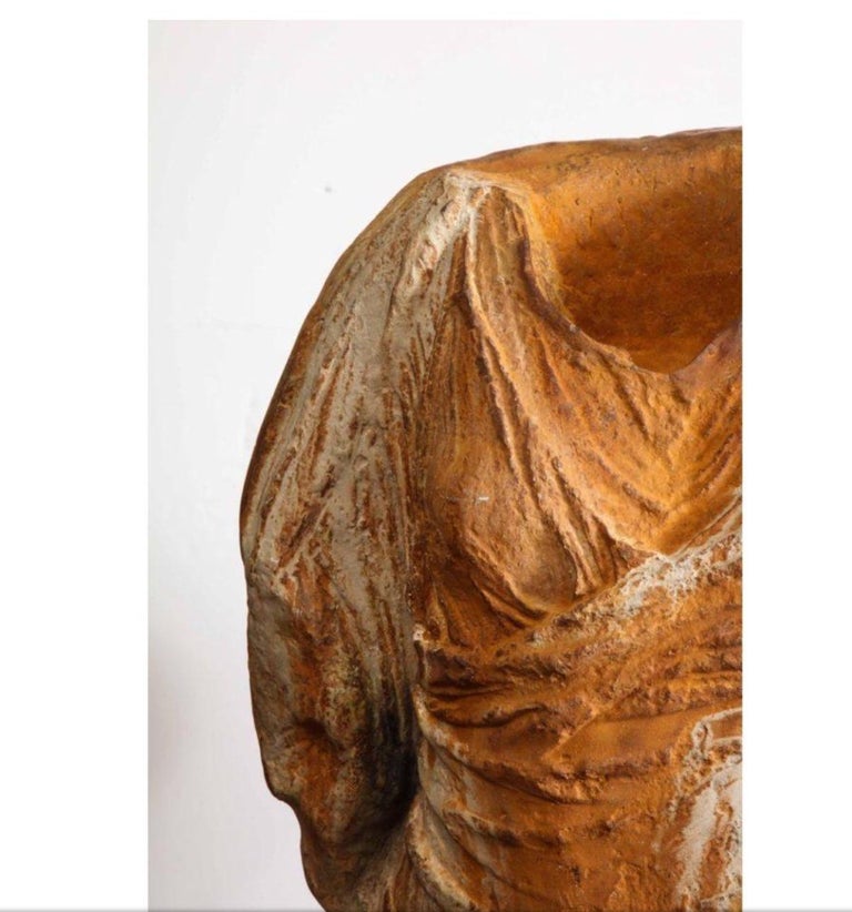 1960s Life-Size Roman Style Patinated Fiberglass Torso For Sale at 1stDibs